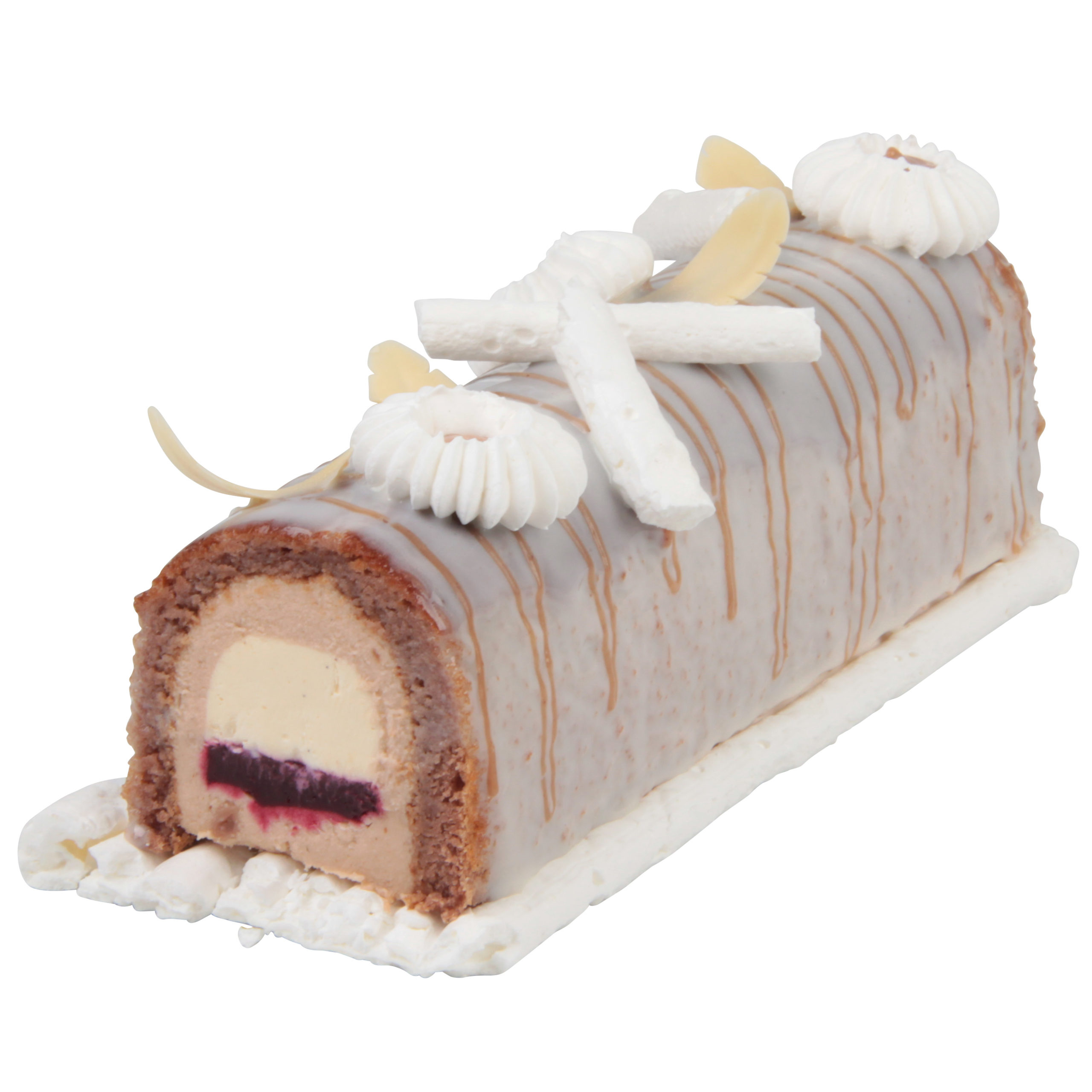 Bûche Marron Catalane - 6/8 personnes , Boulangerie Galzin